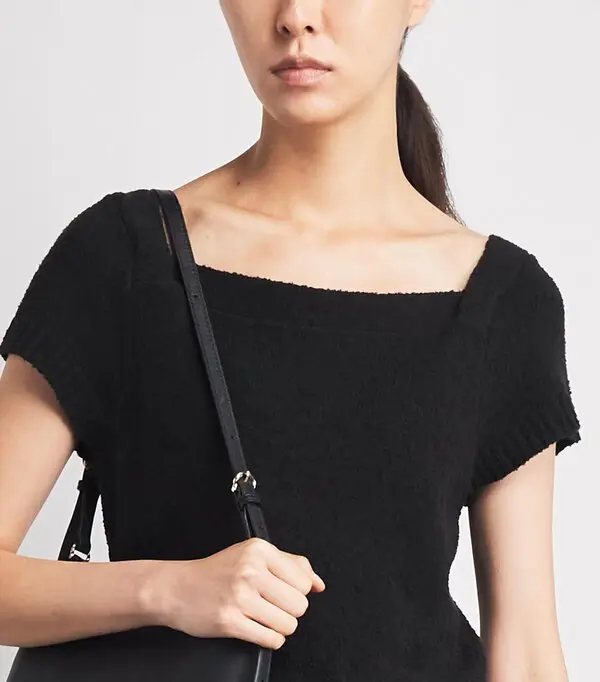 ME+EM Mixed Media Maxi Dress - Black