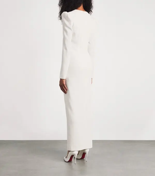 Alessandra Rich Cady Bow-detail Midi Dress