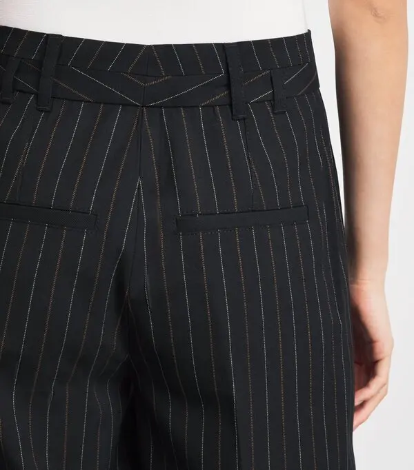 ME+EM Pinstripe Wide-leg Trousers