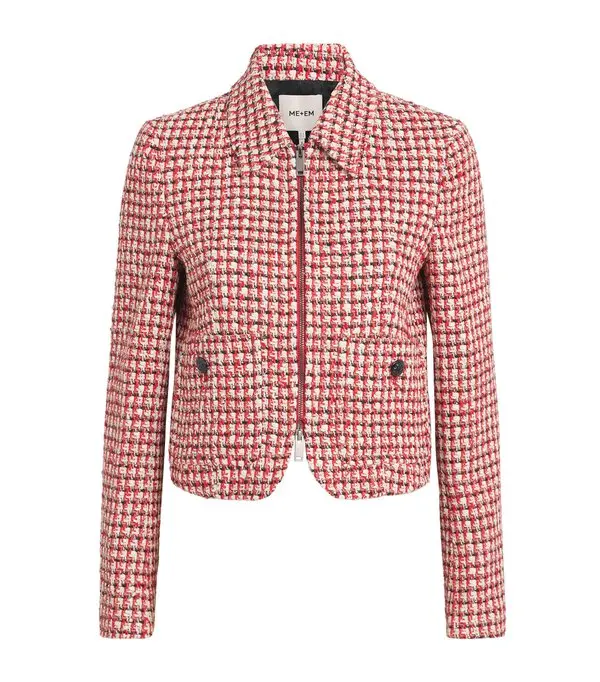 ME+EM Tweed Heritage Cropped Jacket