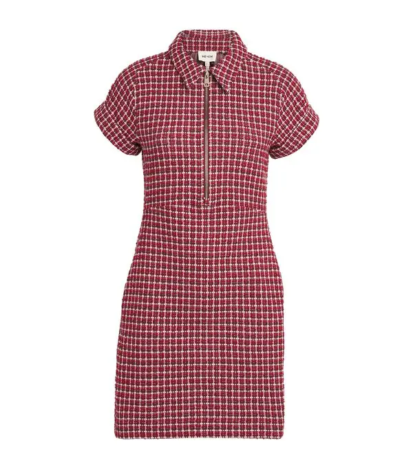 ME+EM Fit-and-flare Jacquard Mini Dress