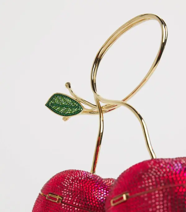Judith Leiber Embellished Cherry Clutch Bag