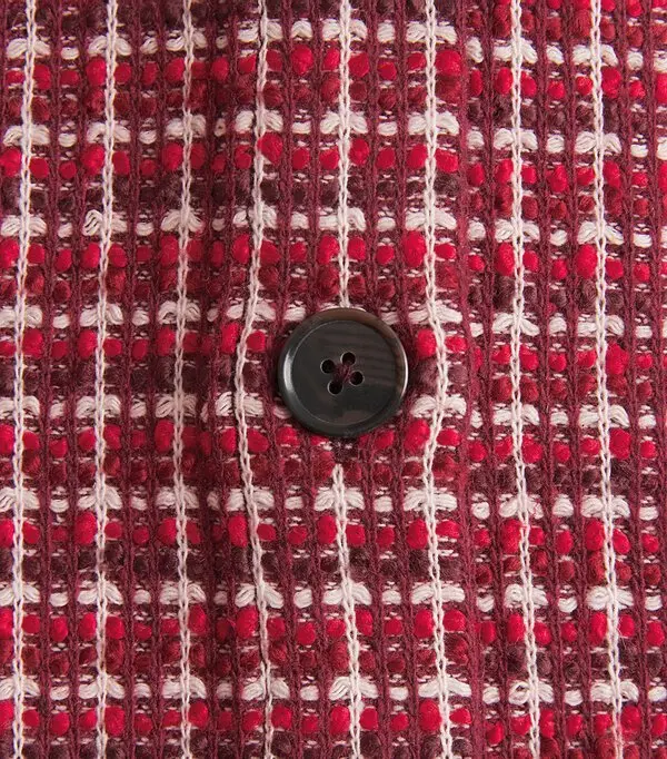 ME+EM Jacquard Button-up Sleeveless Top
