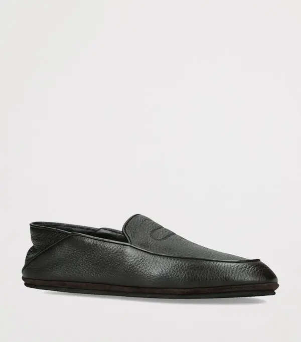 John Lobb Leather Kingston Ii Slippers