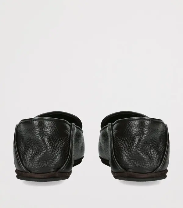 John Lobb Leather Kingston Ii Slippers