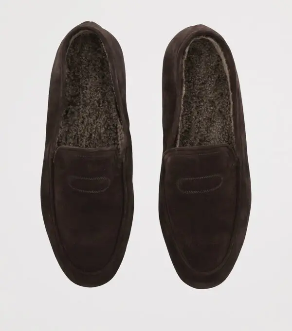 John Lobb Suede Kingston Slippers