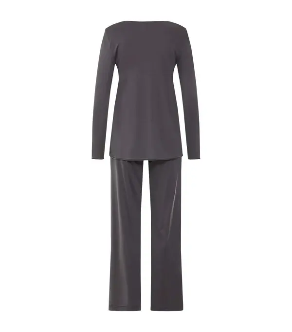 Hanro Cotton-silk Long-sleeve Pyjamas