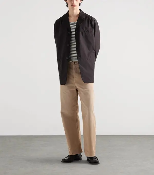 Prada Cotton Gabardine Trousers
