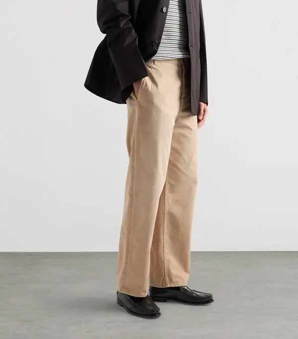 Prada Cotton Gabardine Trousers