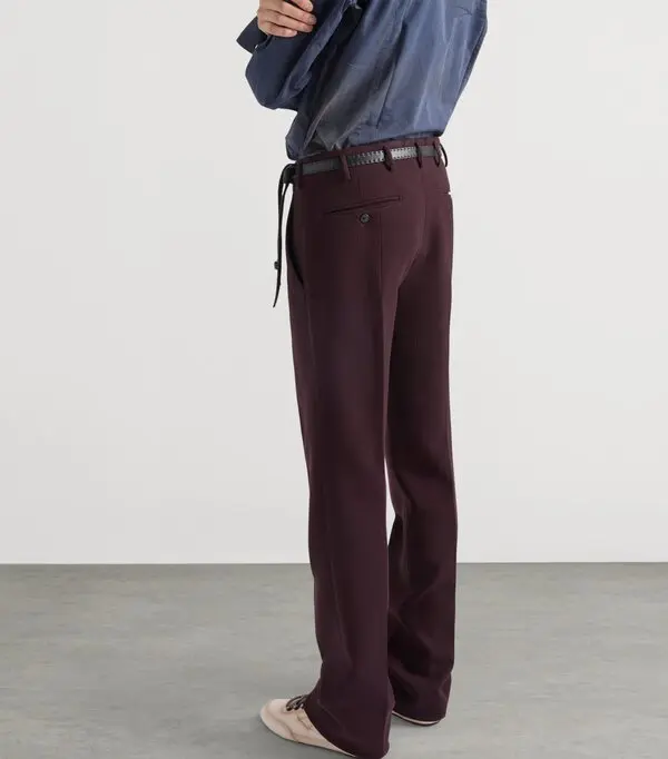 Prada Wool Straight-leg Trousers