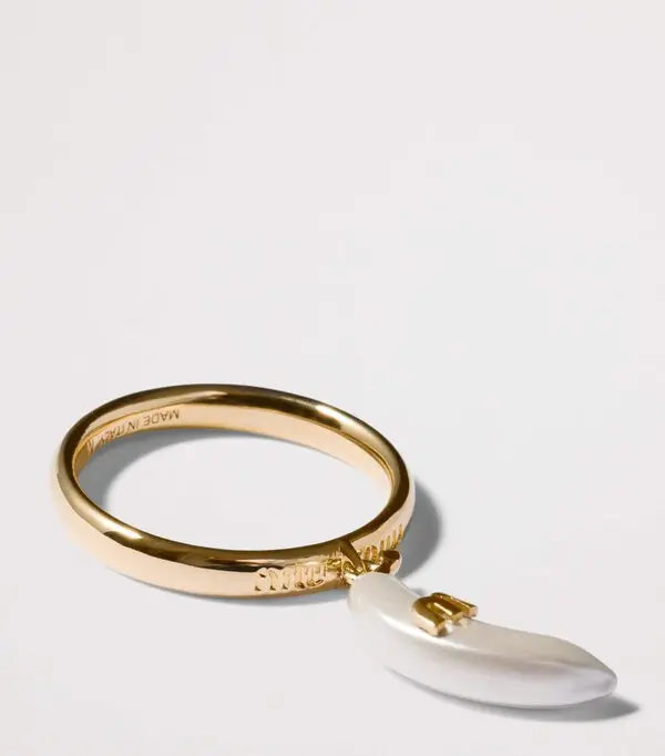 Miu Miu Pearl-effect Charm Ring