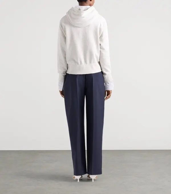 Prada Wool-mohair Wide-leg Trousers