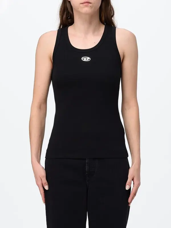 DIESEL® Ribbed Tank Top - Black