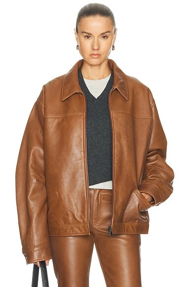 HAIKURE Jocelyn Cropped Leather Jacket