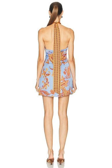 Hemant & Nandita Halter Mini Dress - Multi