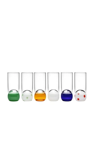 NATALIA CRIADO Sphere Glasses Set Of 6 - Multi