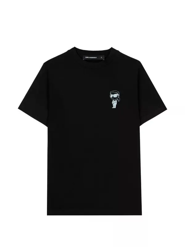 Karl Lagerfeld Ikonik Patch T-shirt - Black