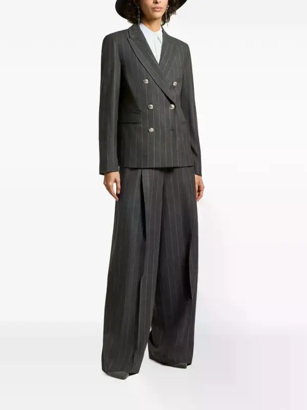 Peserico Pinstripe-pattern Pleated Trousers