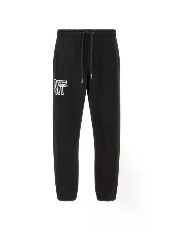 Off-White Motion Arrow Cuffed Joggers - Black