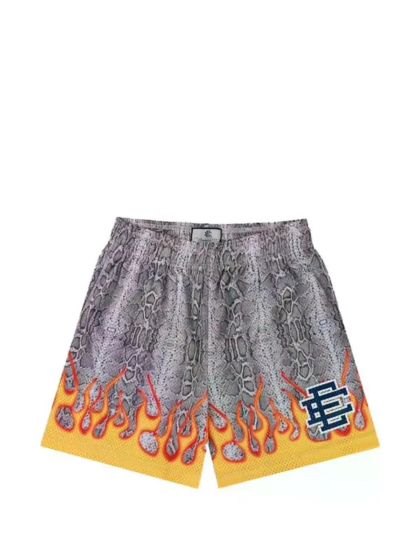 ERIC EMANUEL Ee Basic Snake-print Shorts