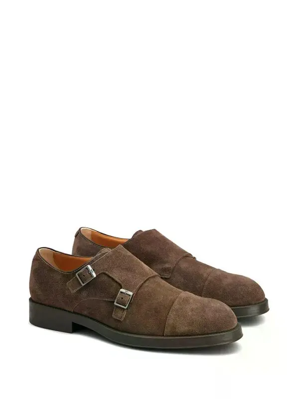 TOD'S Suede Monk Strap Shoes