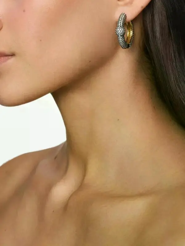 POCHE PARIS Harmony Crystal Hoop Earrings