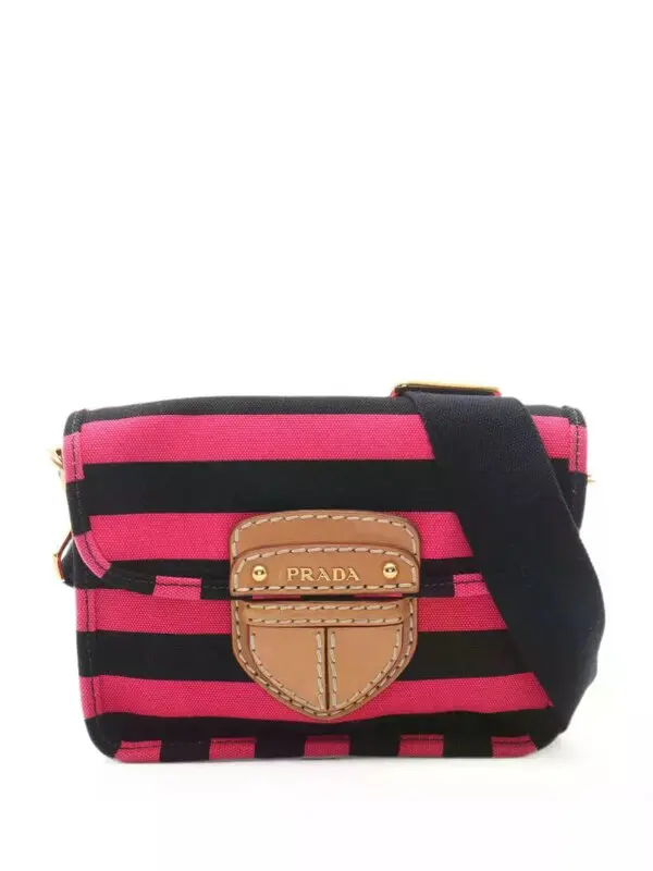 Prada 2000s Canapa Rig Shoulder Bag