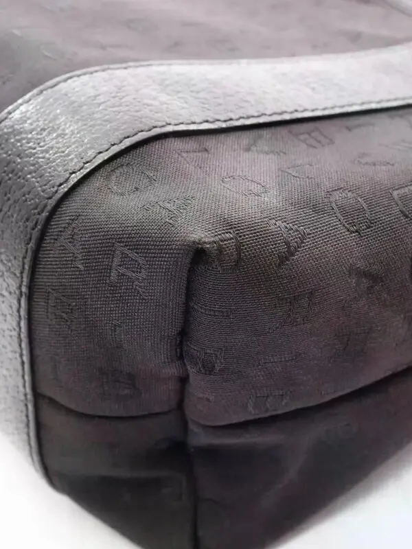 BVLGARI Logomania Canvas And Leather Trim Tote Bag