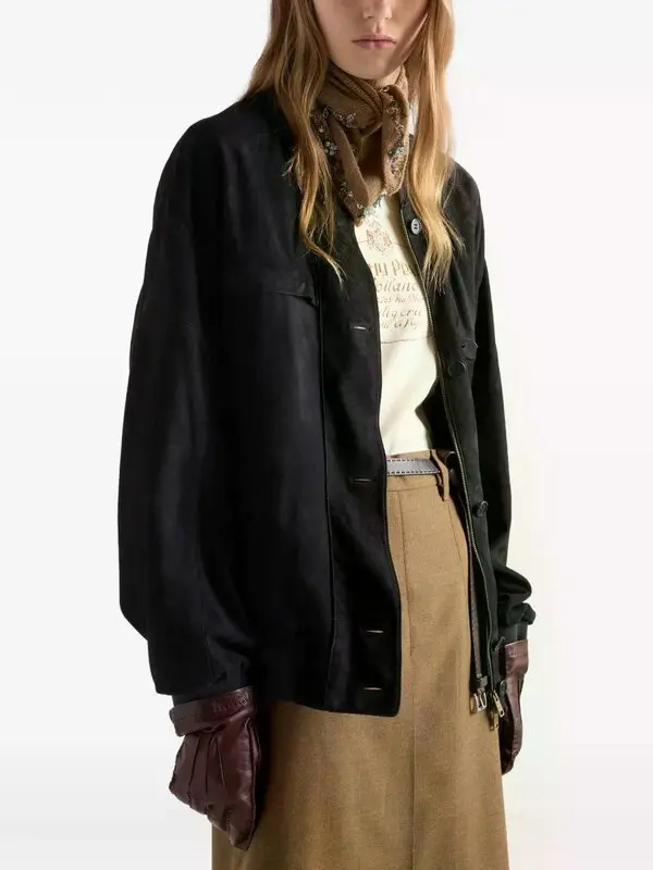 Prada Suede Blouson Jacket