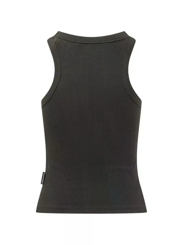 Palm Angels Logo-print Ribbed Tank Top