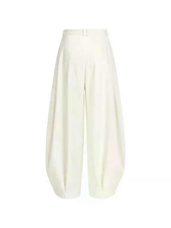 THE ROW Faustine Pleated Trousers - Neutrals