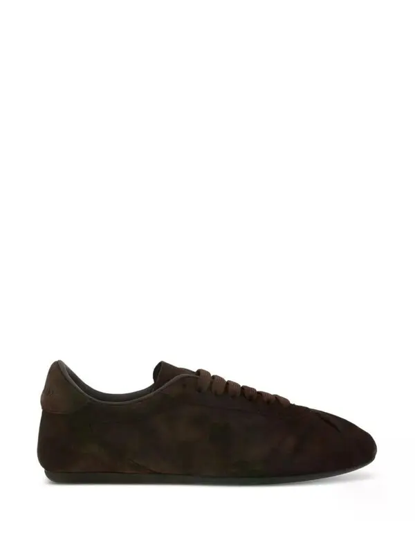 Dolce & Gabbana Soft Ballet Sneakers In Split Calfskin