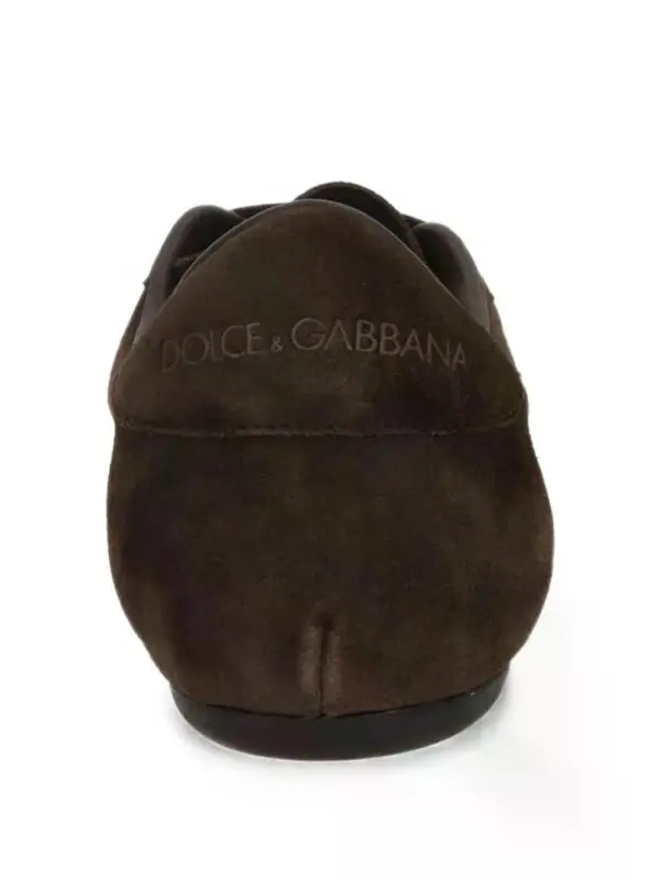 Dolce & Gabbana Soft Ballet Sneakers In Split Calfskin