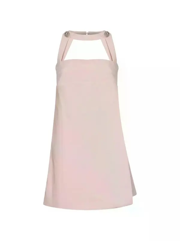 ALINA Crystal-embellished Cut-out Mini Dress