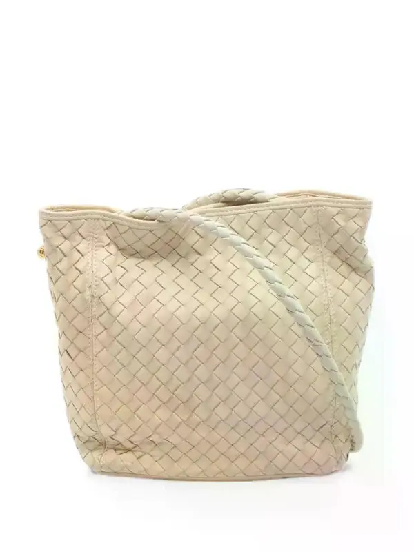 Bottega Veneta 2000s Intrecciato Shoulder Bag - Neutrals