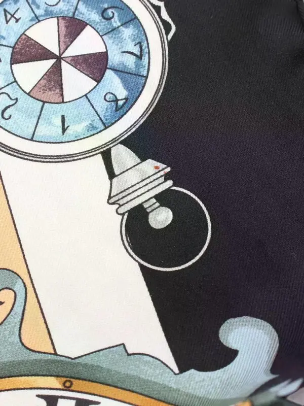 Hermès 2010s Clock-print Scarf