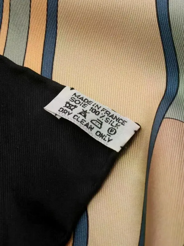 Hermès 2010s Clock-print Scarf