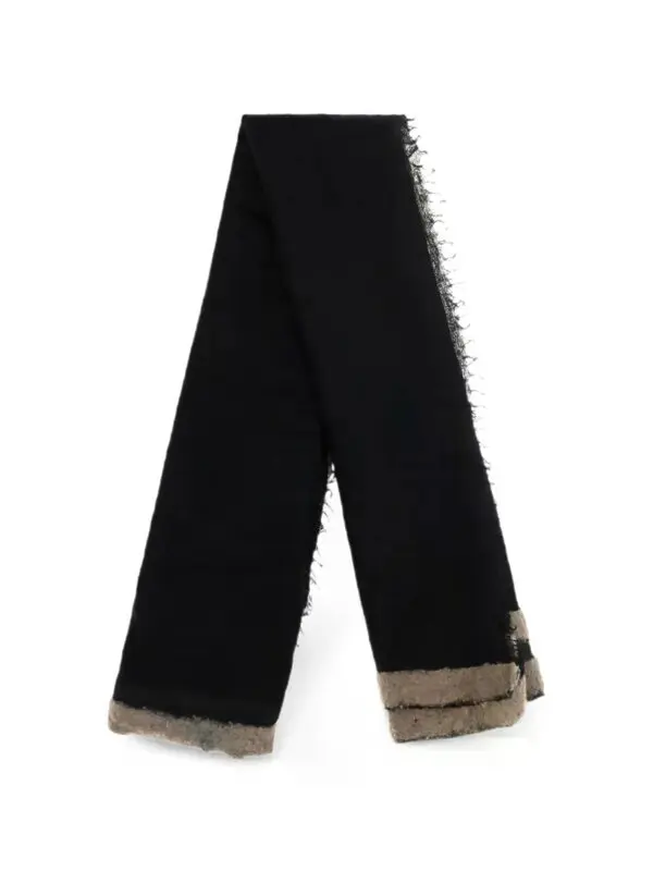 MIRROR IN THE SKY Raw-edge Scarf