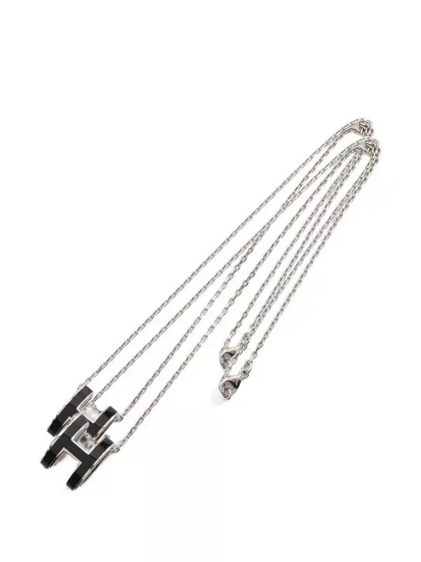 Hermès Pop H Pendant Necklace - Silver