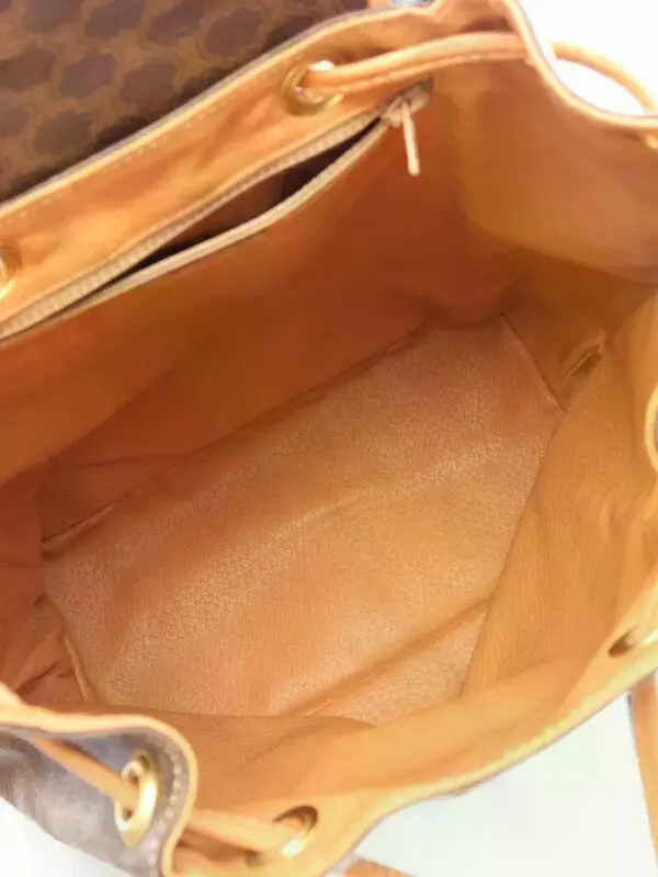 Celine 2000s Macadam Drawstring Backpack