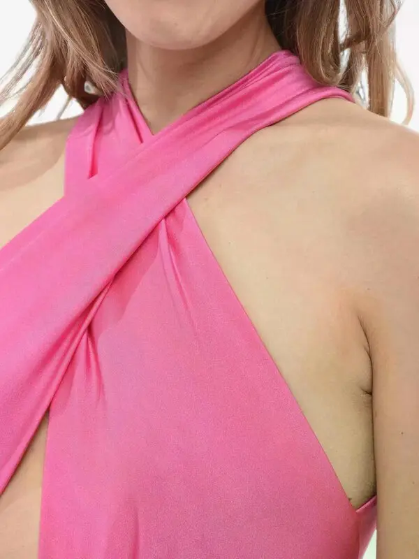 Andamane Criss-cross Halter Neck Bodysuit