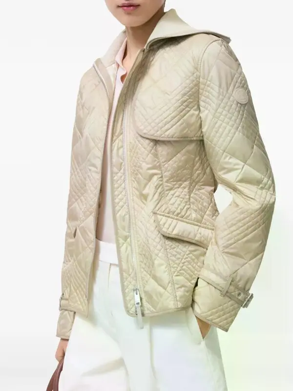 Burberry Micro Check-stitch Nylon Abbeydale Jacket