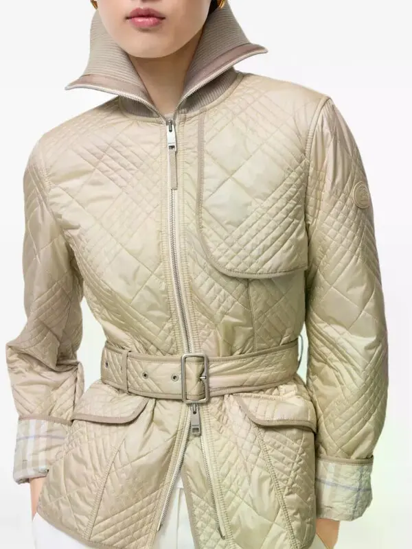 Burberry Micro Check-stitch Nylon Abbeydale Jacket