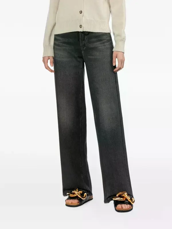 Rag & Bone Faded Wide-leg Trousers