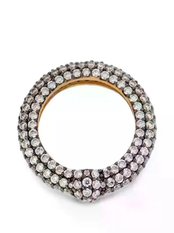 POCHE PARIS Flow Crystal Ring - Gold