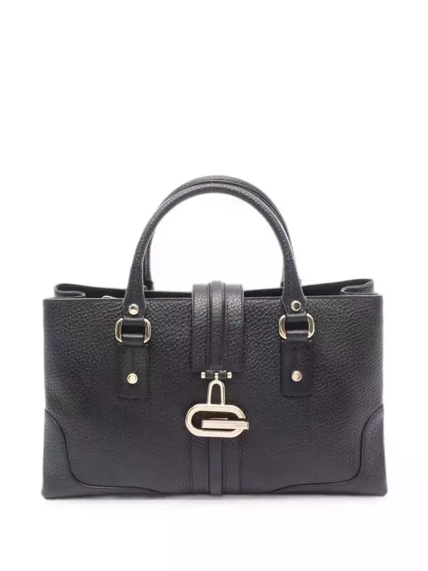 Gucci 2010s G Logo Leather Handbag