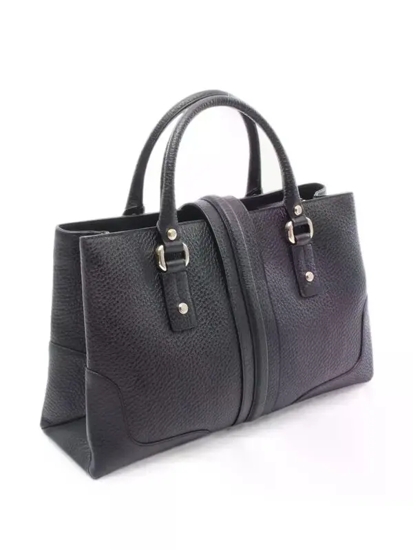 Gucci 2010s G Logo Leather Handbag