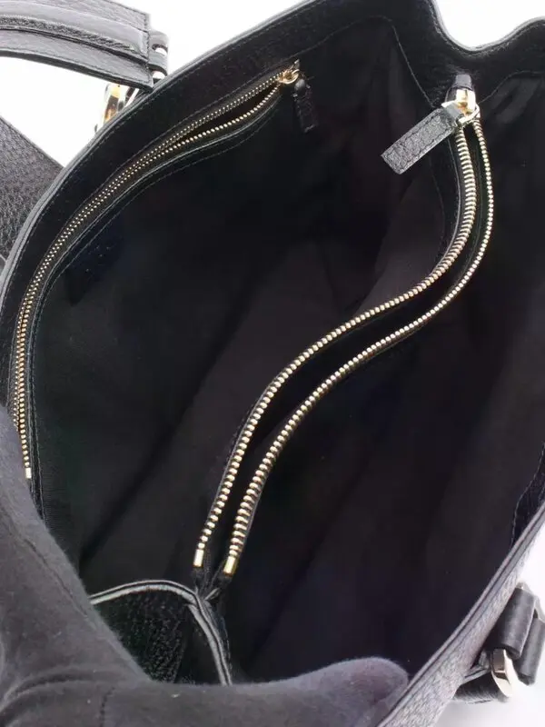Gucci 2010s G Logo Leather Handbag