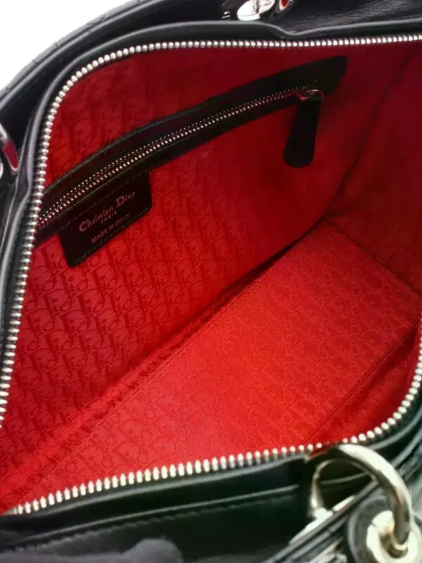 Dior Lady Cannage Tote Bag - Black