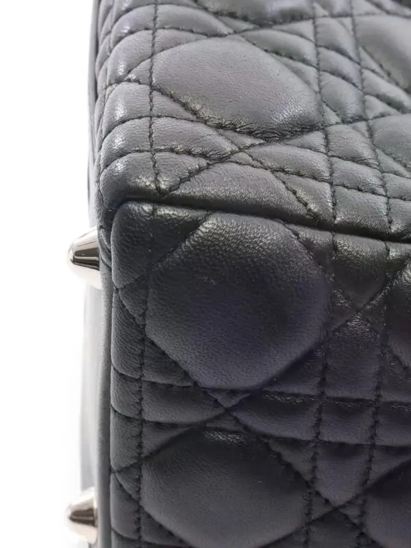 Dior Lady Cannage Tote Bag - Black